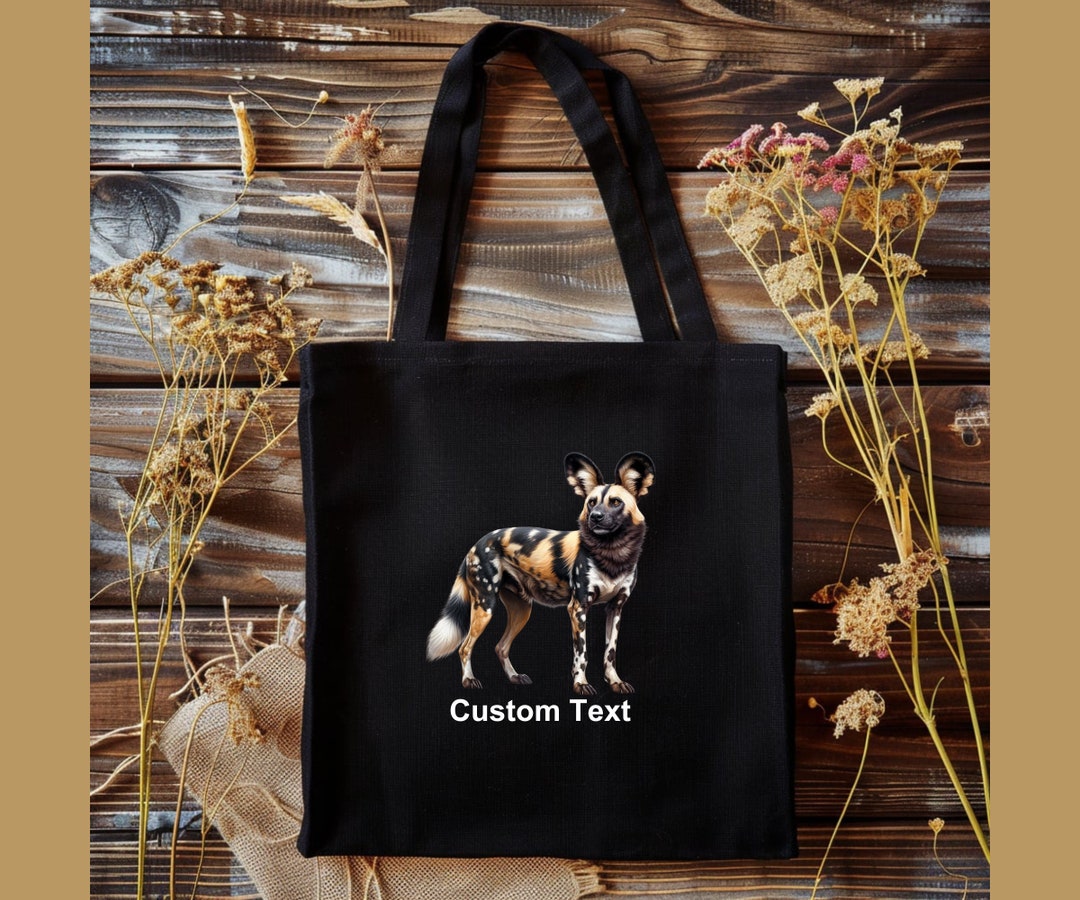 Sac fourre-tout chien sauvage d'Afrique, fourre-tout personnalisé, sac ...