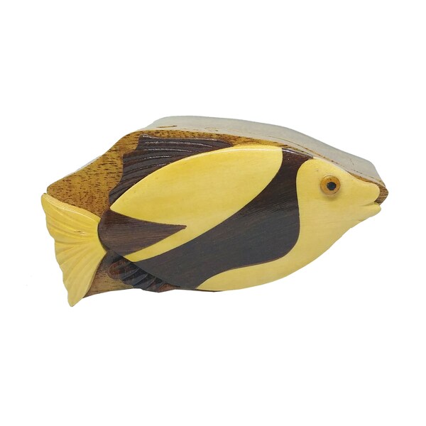 Wooden Fish Puzzle Box - Etsy