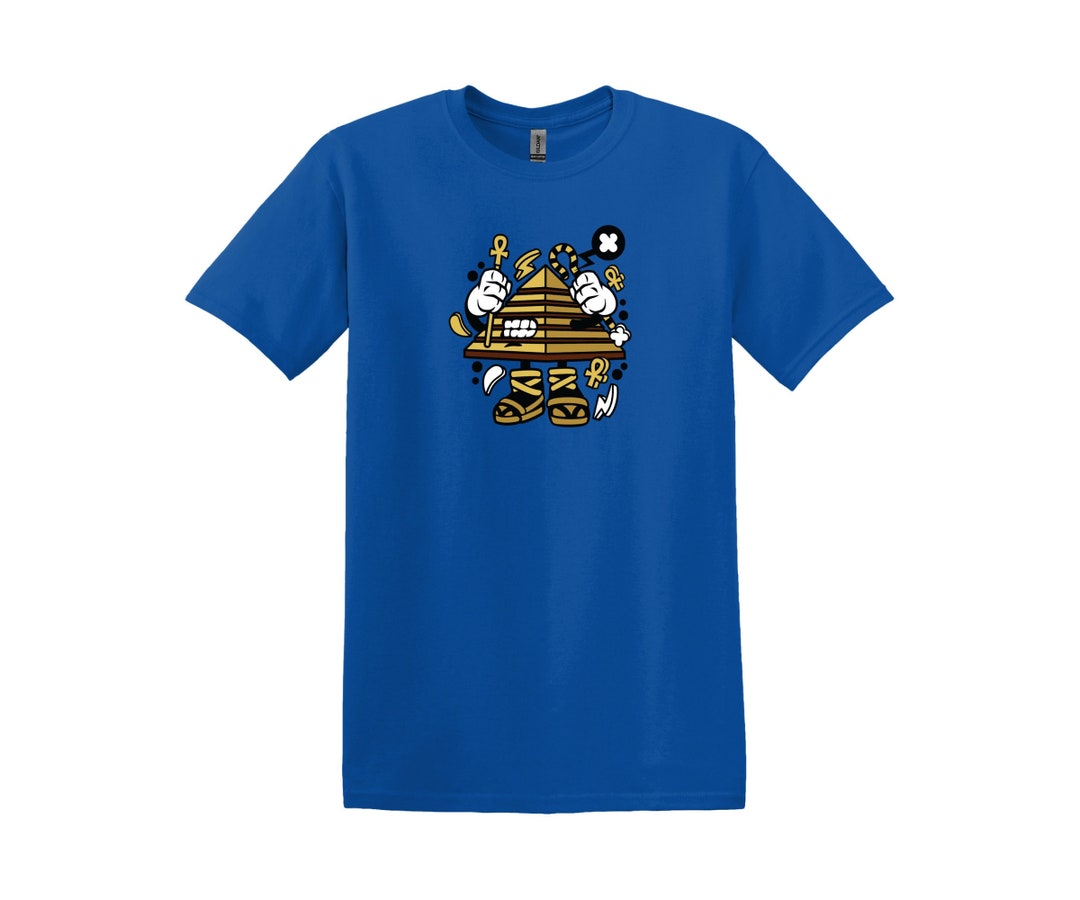 Cartoon Pyramid Man T-shirt, Funny Tomb Design, Unisex - Etsy