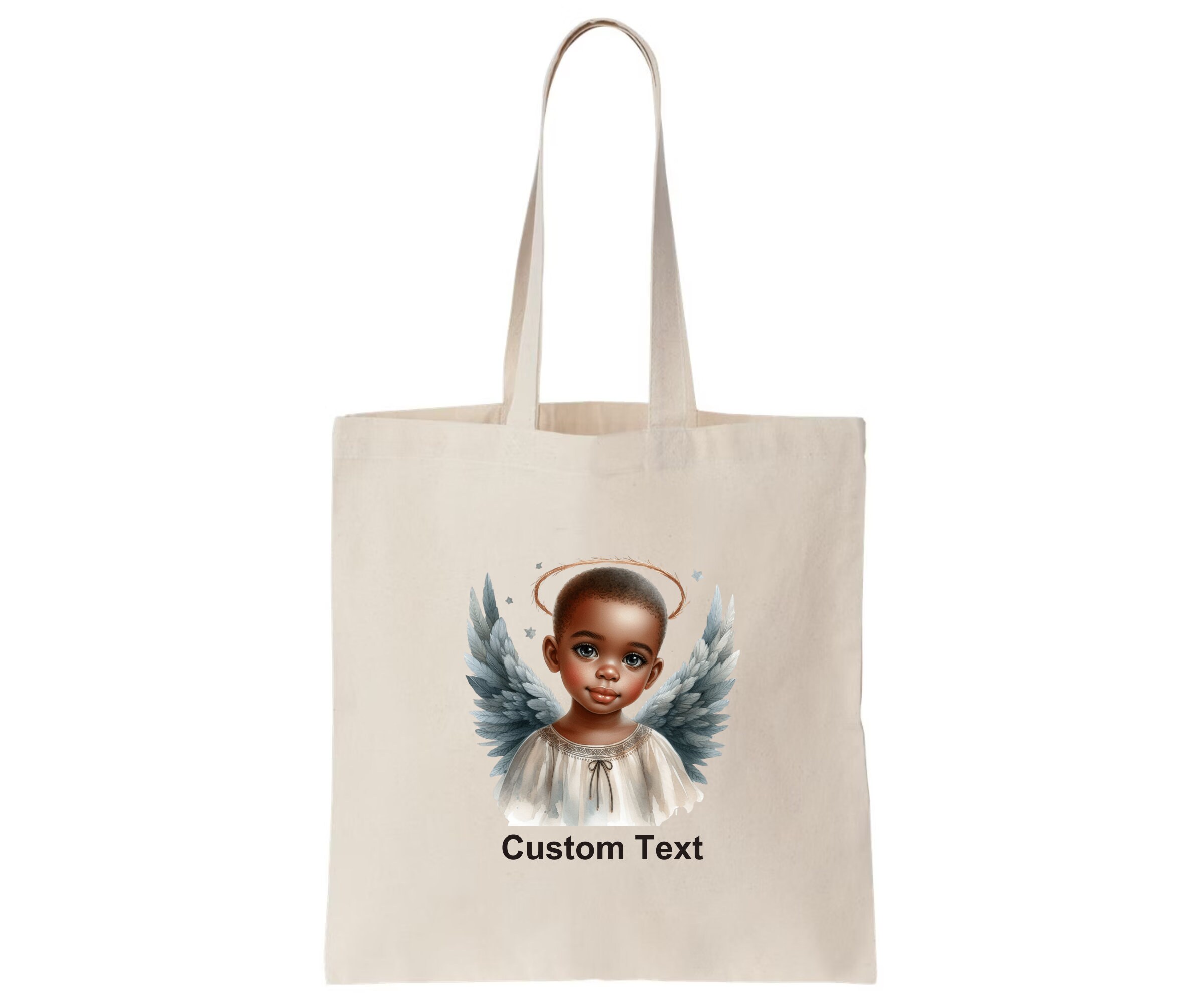 Boy Angel Tote Bag, Custom Tote, Custom Tote Bag, Divine Being ...