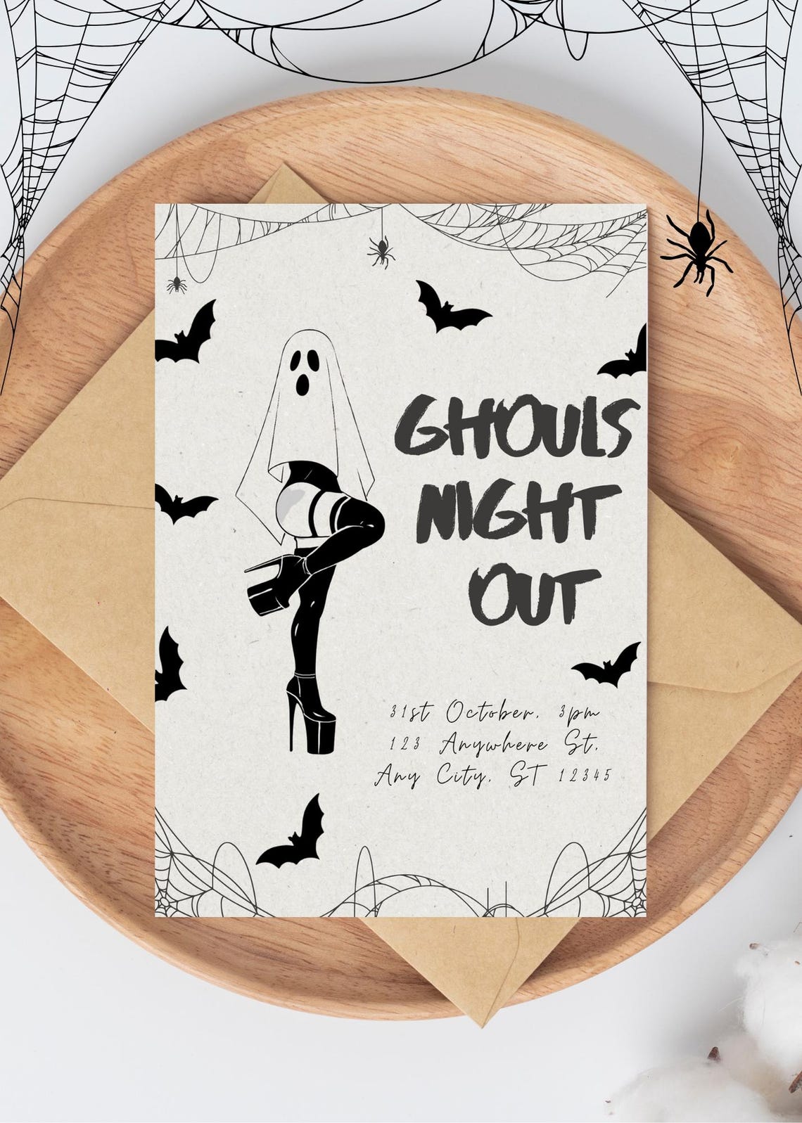 Ghouls Night Out Invitation | Halloween Girls Night Party Invite ...