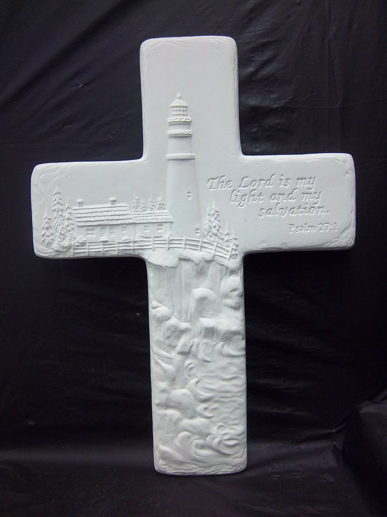 Lighthouse Cross ceramic bisque u paint FREE SHIPPING | Etsy