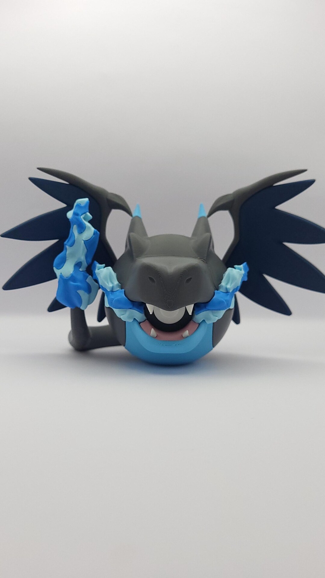 Mega Charizard X Inspired Monster Ball, Anime Style Gift for Gamers, 3D ...