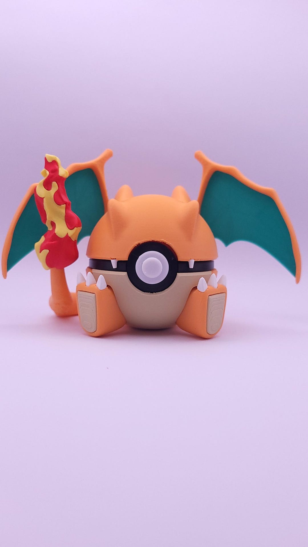 Charizard Inspired Monster Ball, Anime Style Gift for Gamers, 3D ...