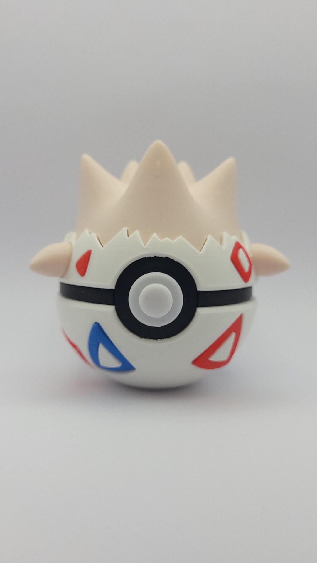 Togepi Inspired Monster Ball, Anime Style Gift for Gamers, 3D Printed ...