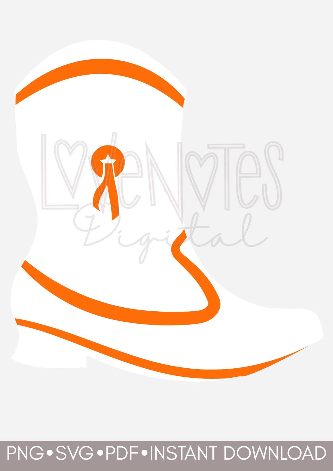 Orange Drill Team Boot SVG PNG | Dance Team Design | School Color ...