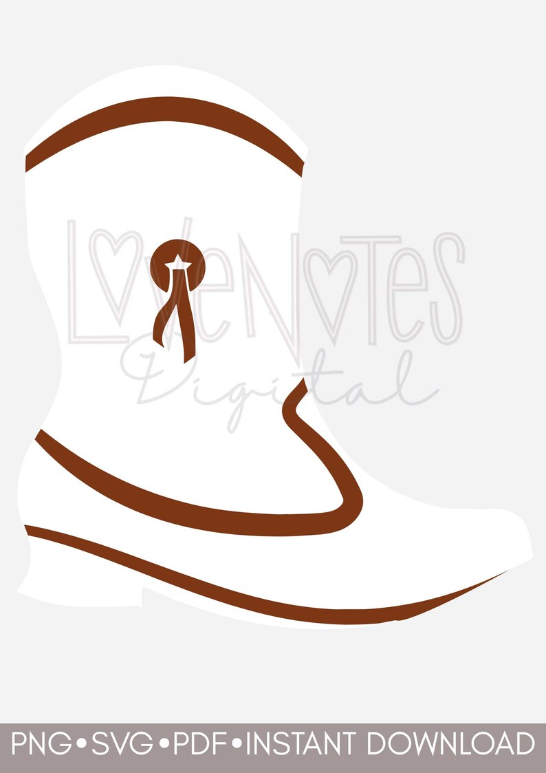 Brown Drill Team Boot SVG PNG | Dance Team Design | School Color ...