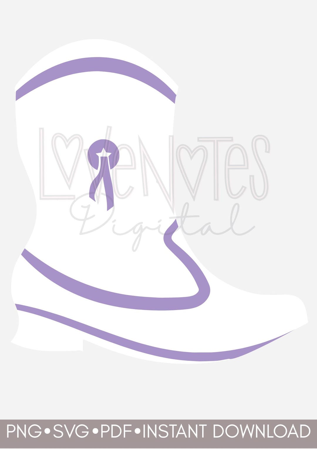 Light Purple Drill Team Boot SVG PNG | Dance Team Design | School Color ...