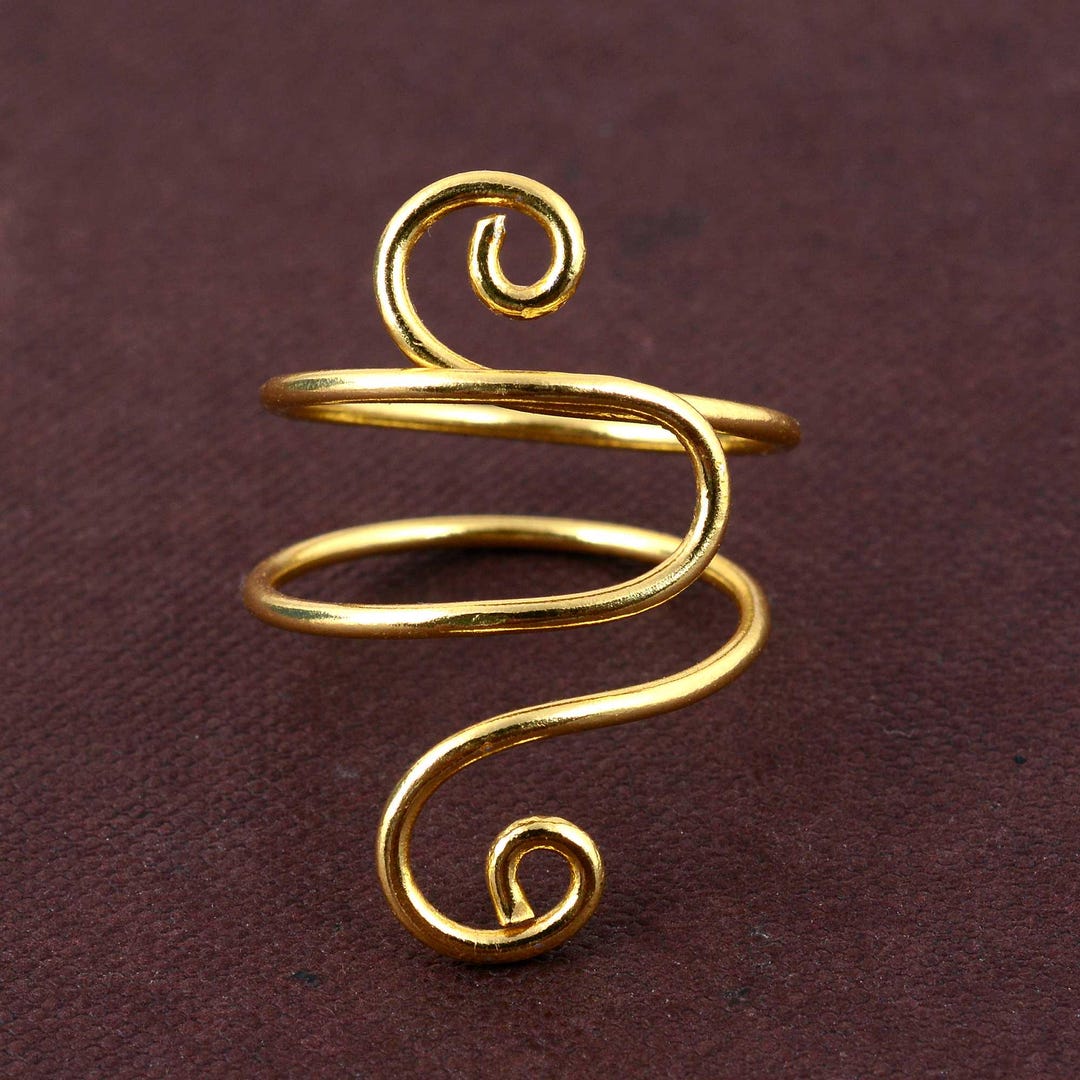 Gold Spiral Arthritis Ring, Lateral Support Finger Splint for EDS ...