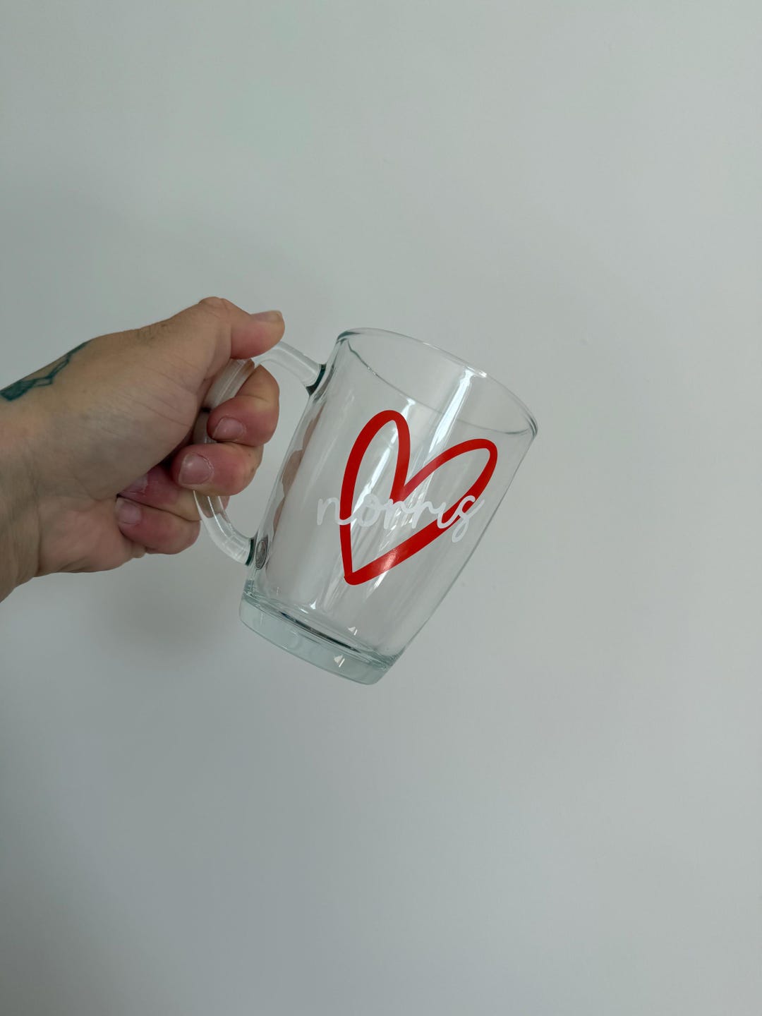 Norris Heart Glass Mug, Lando Norris Gift, Mclaren Gift, Mclaren Mug - Etsy