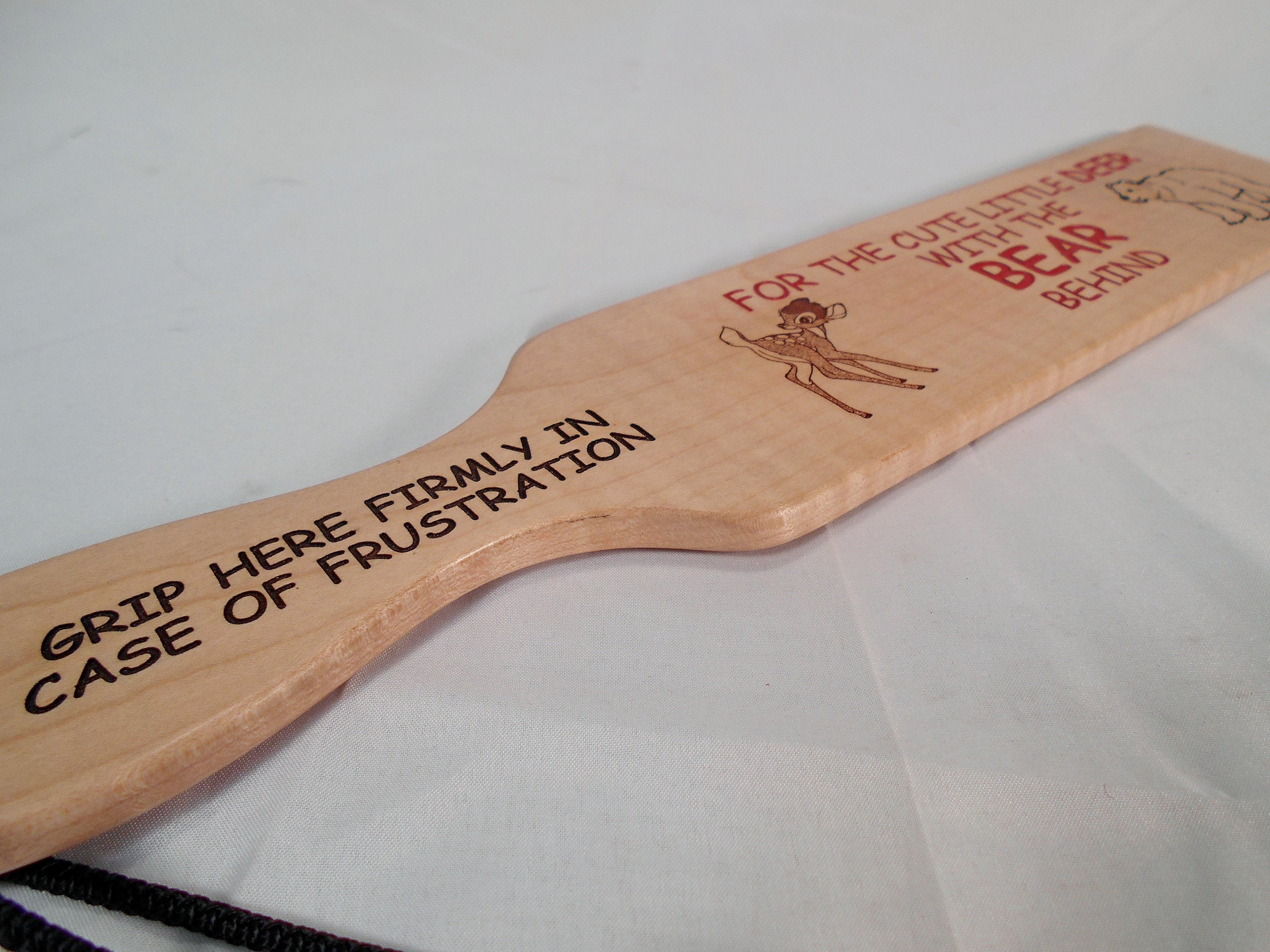 Cute Deer Bear Behind Spanking Paddle - Etsy