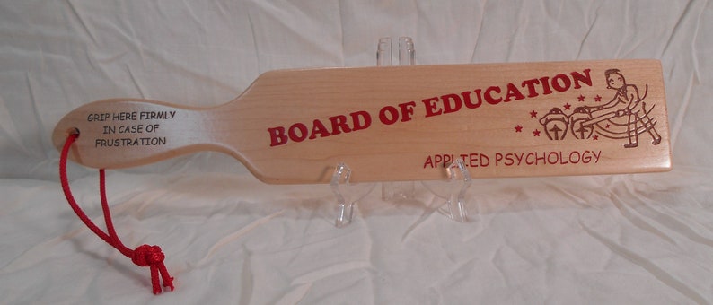 Board of Education Vintage Look Retro Laser Engraved Spanking Paddle - Etsy