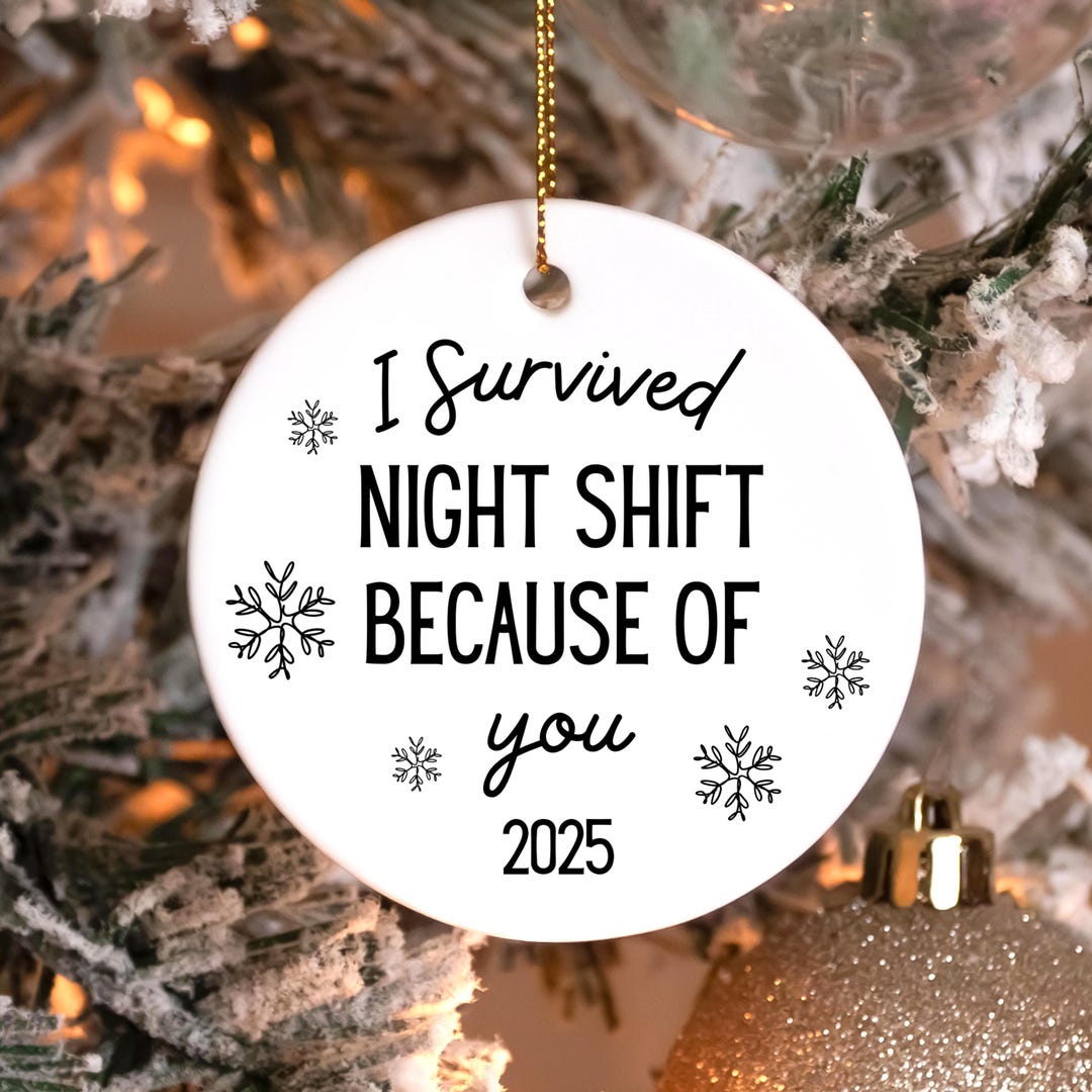 Personalized Coworker Ceramic Ornaments: Gifts for Nurses Night Shift ...