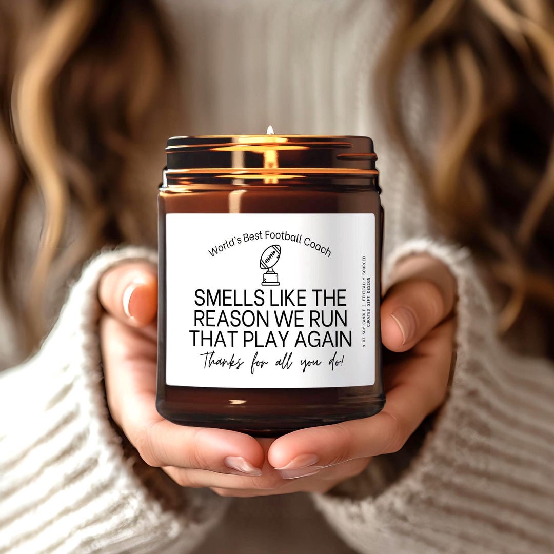 World's Best Football Coach Candle, 9 Oz Scented Soy Wax, Coach ...