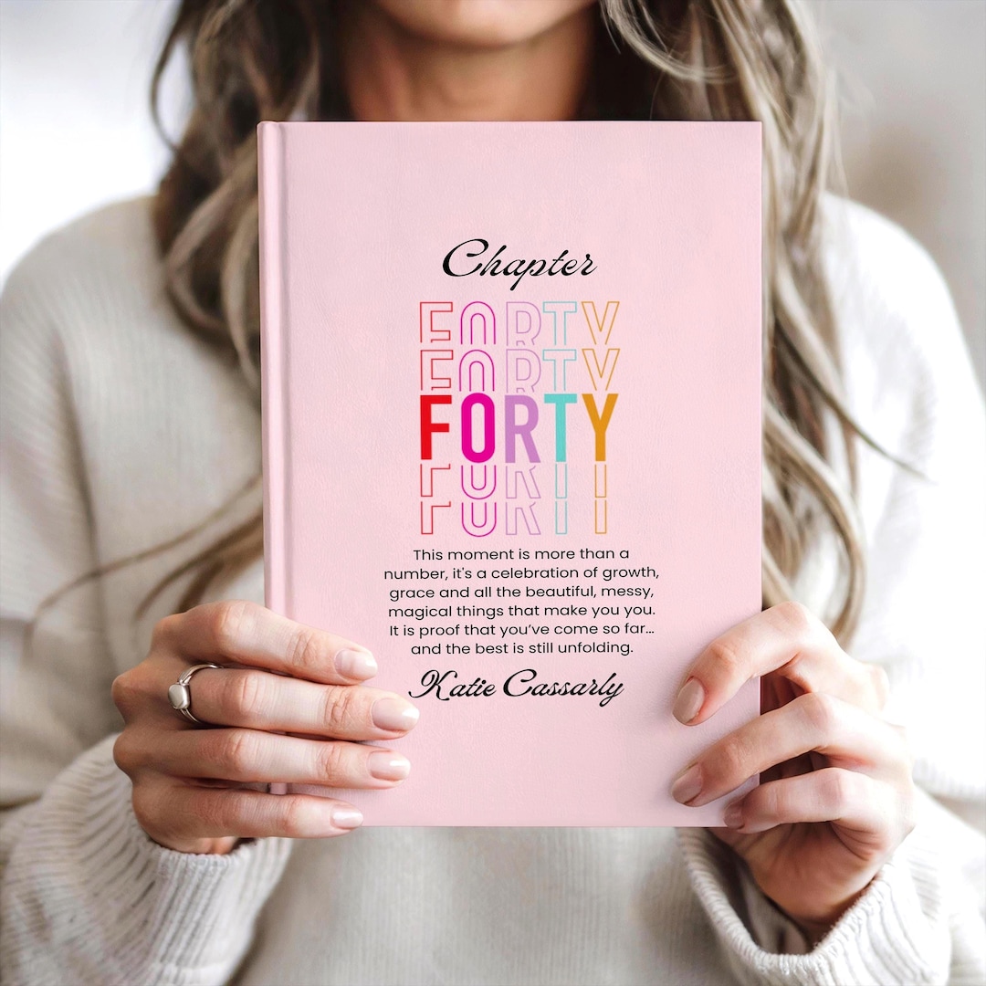 Personalized 40th Birthday Journal Chapter 40 Milestone Gift Turning ...