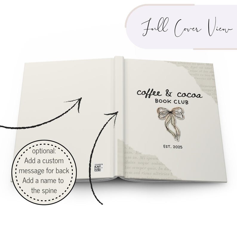 Custom Name Book Club Reading Journal Personalized Reading Log Notebook ...