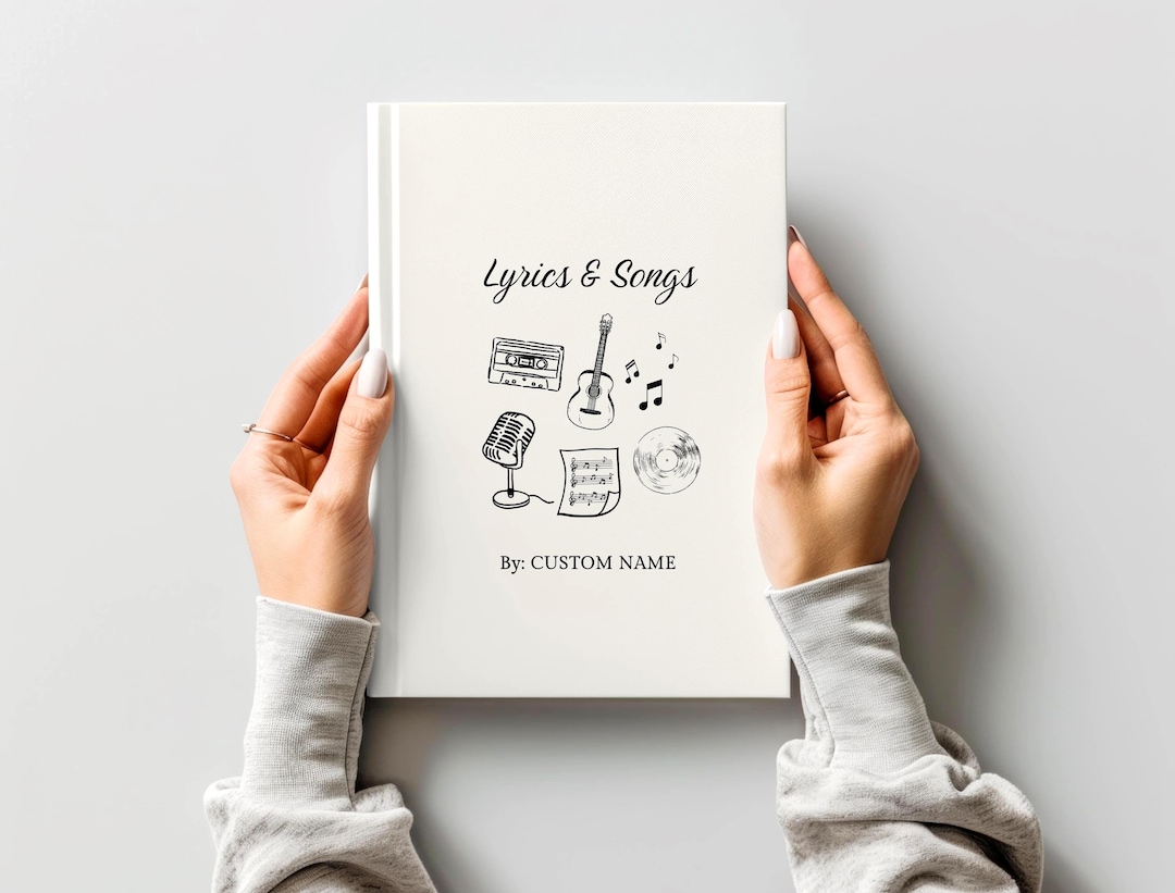 Personalized Lyric Journal Custom Songwriter Notebook Musician Song ...