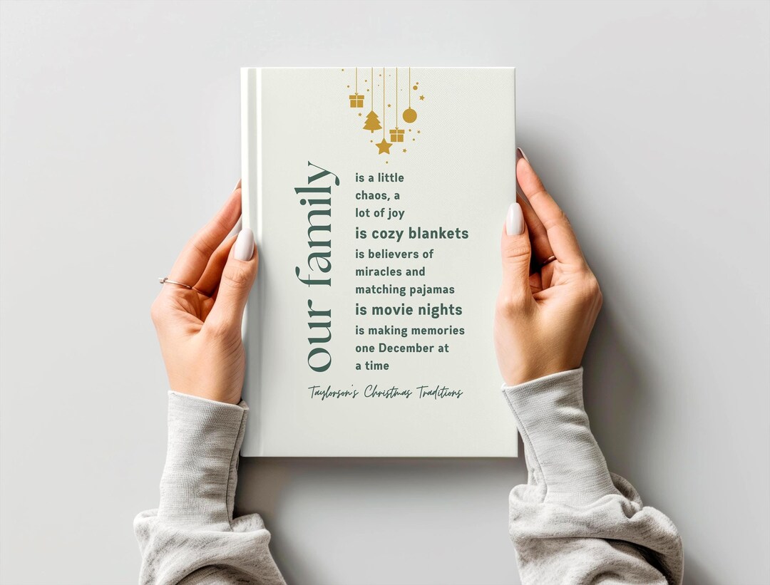 Personalized Family Holiday Traditions Journal Family Christmas ...