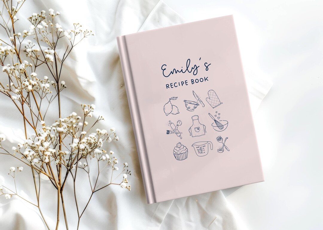 Recipe Book Personalized Name Cookbook for Bride Bridal Shower Gift ...