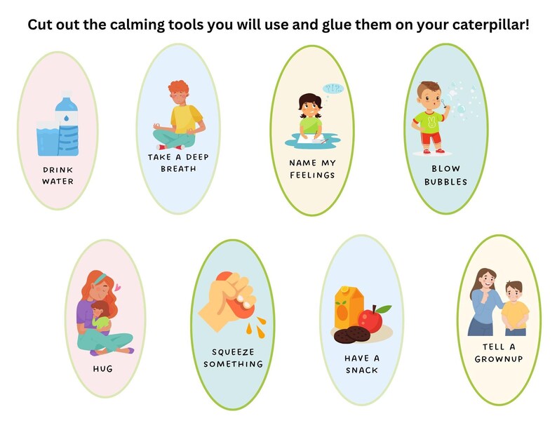 Feelings Chart Printable, Mindfulness Tool, Emotion Regulation Tool for ...