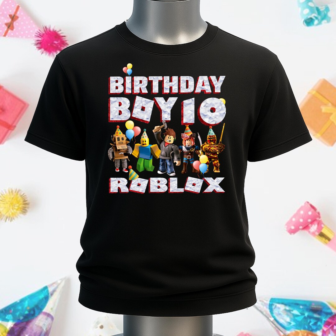 10TH Birthday Boy PNG Roblox 10 Birthday Boy Bundle Birthday Boy 10 ...