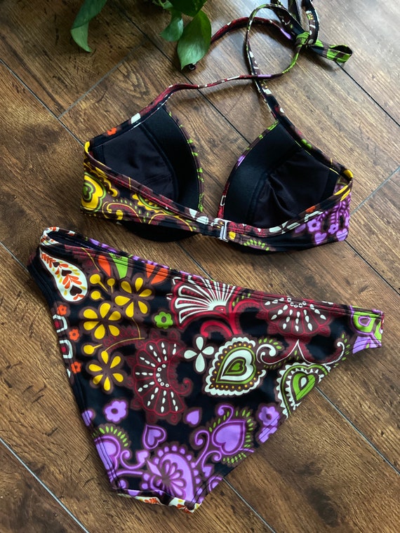 Y2k Victorias Secret Underwire Bikini Sz 34b Medium Gem