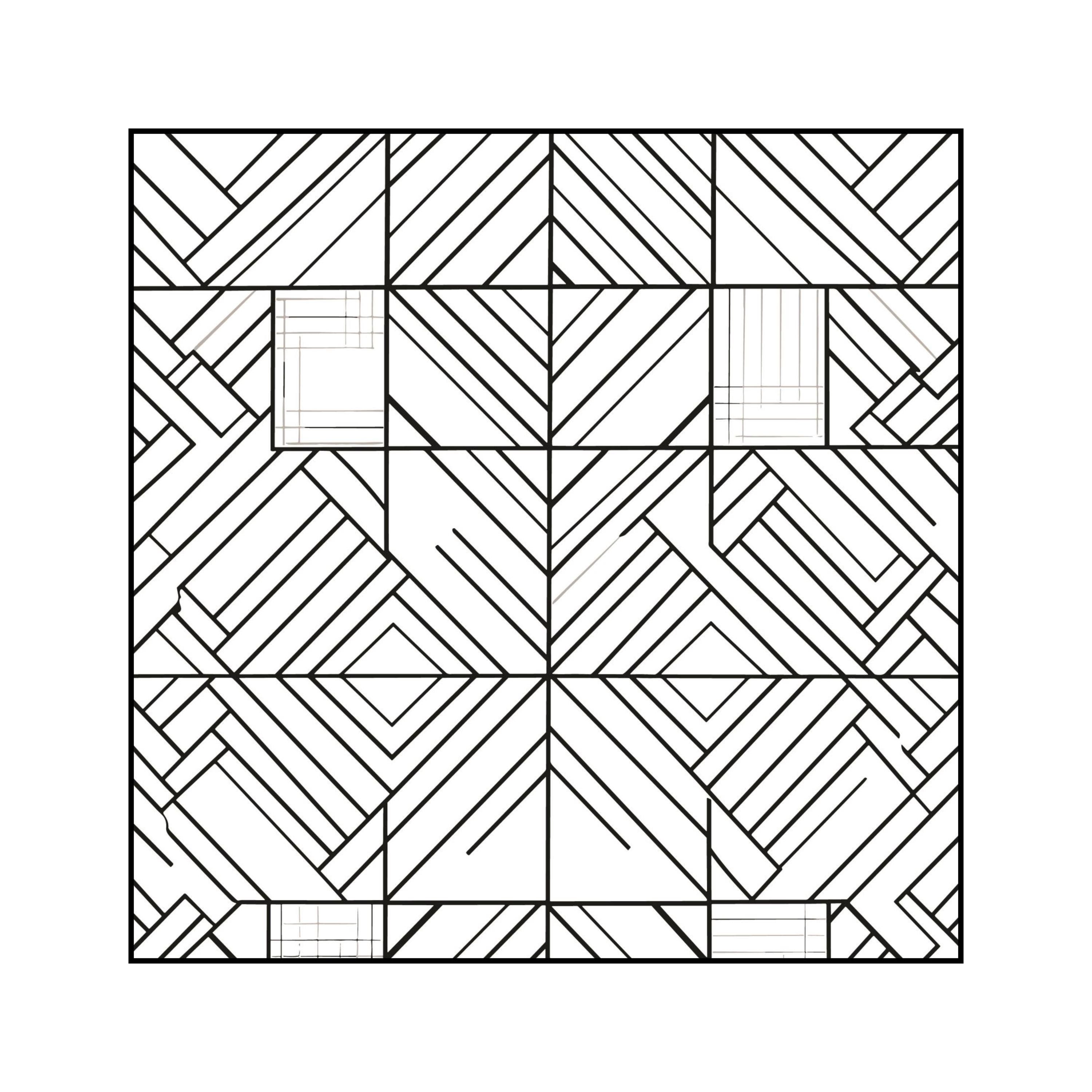 Art Deco Coloring Book: 100+ Geometric Patterns for Adults (digital ...