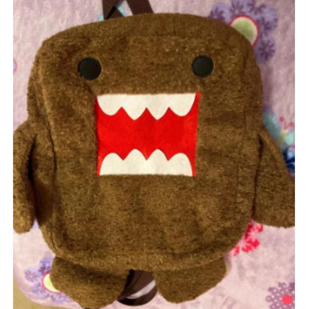 Domo Kun Plush Backpack: Kawaii Anime School Bag - Etsy