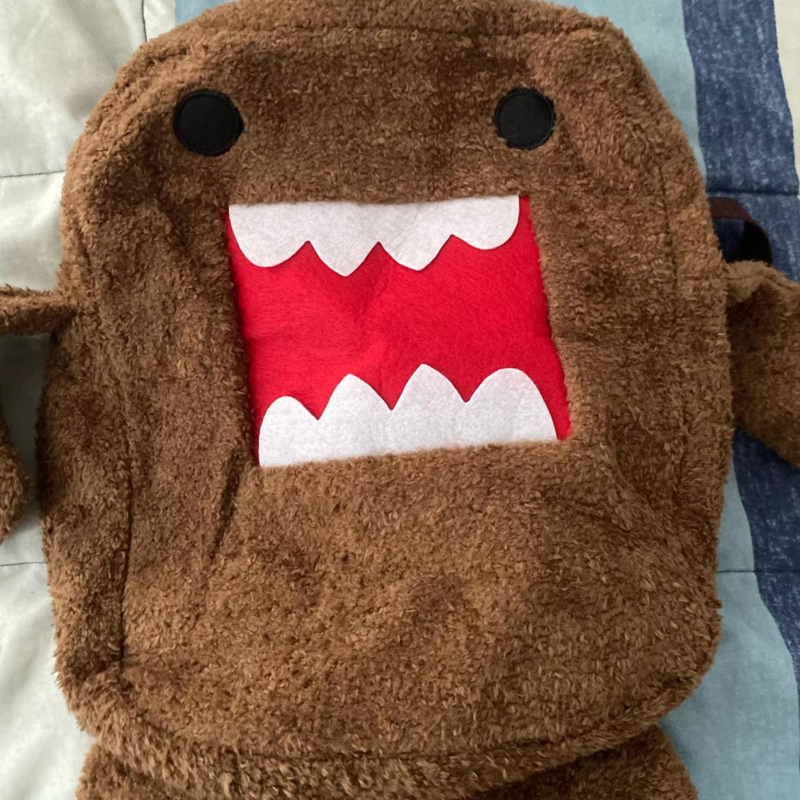 Domo Kun Plush Backpack: Kawaii Anime School Bag - Etsy