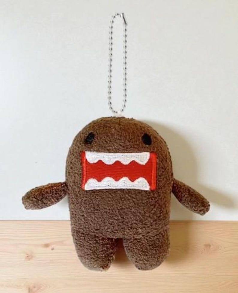 Domo Kun Plush Backpack: Kawaii Anime School Bag - Etsy