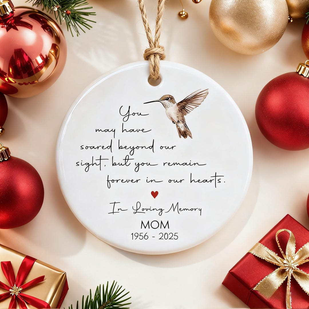 Personalised Christmas Remembrance,christmas Memorial Ornament, Memory ...