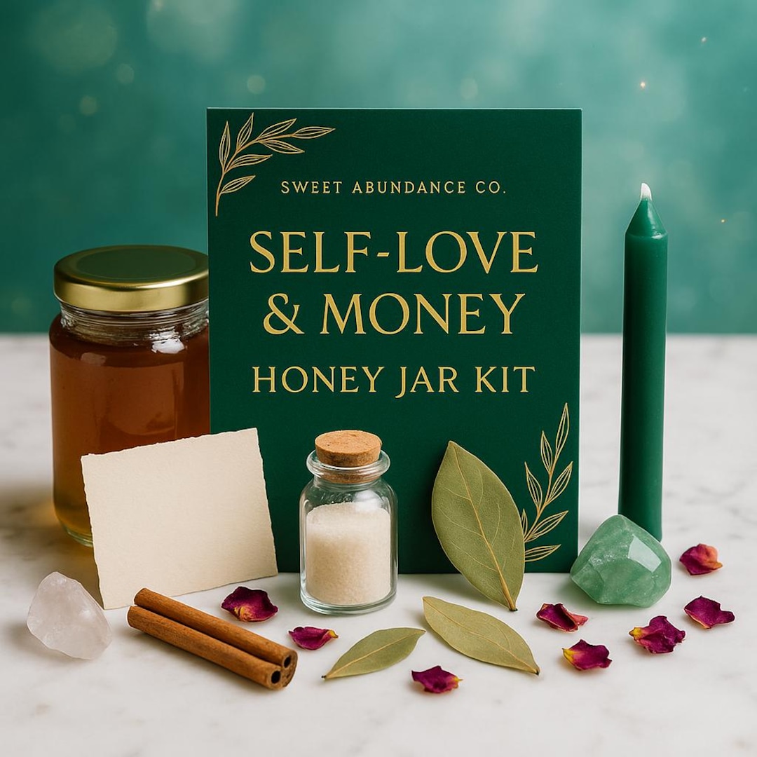 Self-love and Money Honey Jar Ritual Kit, Manifestation Spell Jar With ...