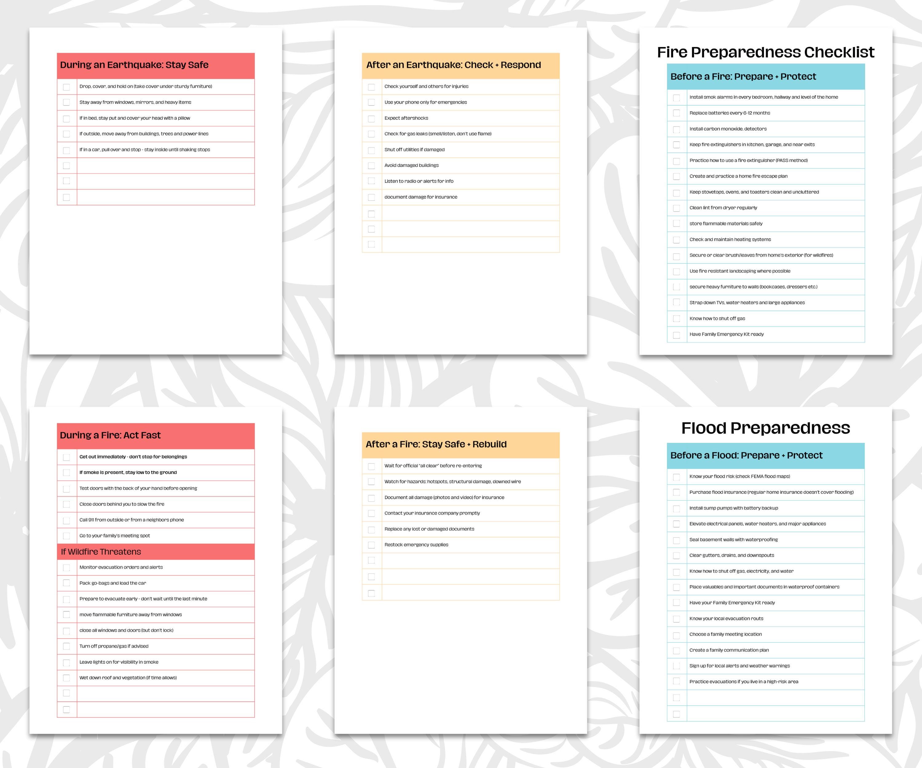 Editable Family Emergency Binder, Printable Safety Planner (PDF Instant ...