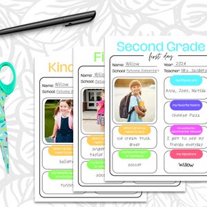 Printable School Memory Book Pages, K-12 Keepsake (digital Download) - Etsy