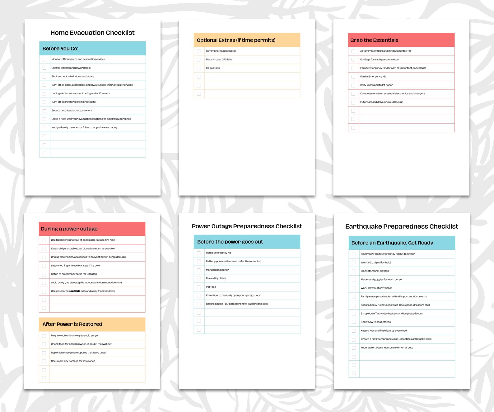Editable Family Emergency Binder, Printable Safety Planner (PDF Instant ...