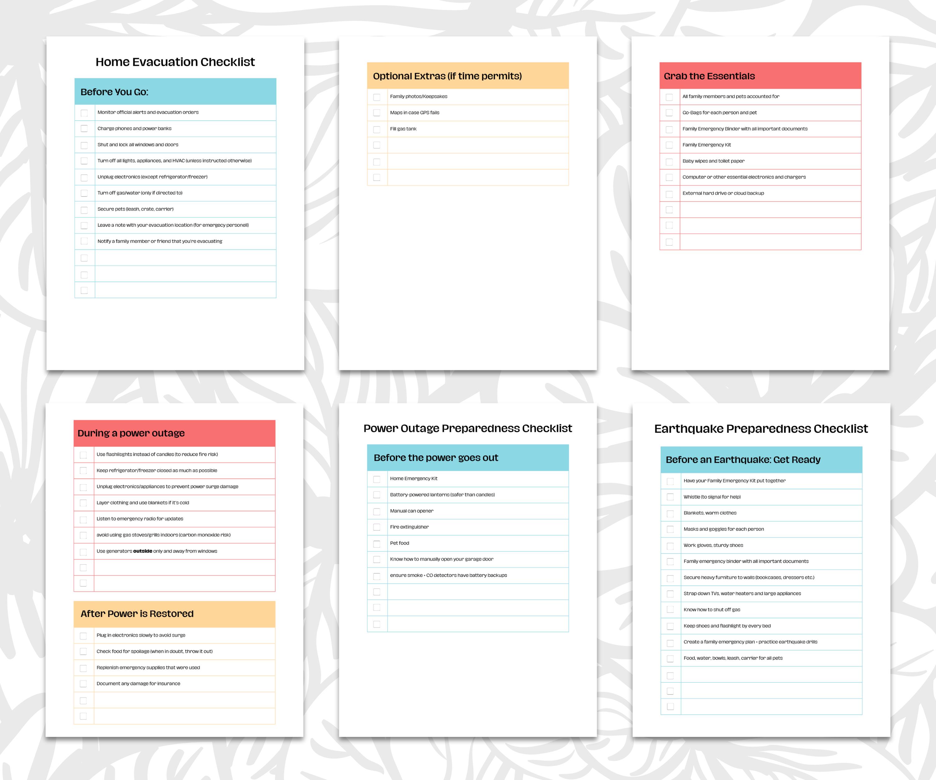 Editable Family Emergency Binder, Printable Safety Planner (PDF Instant ...