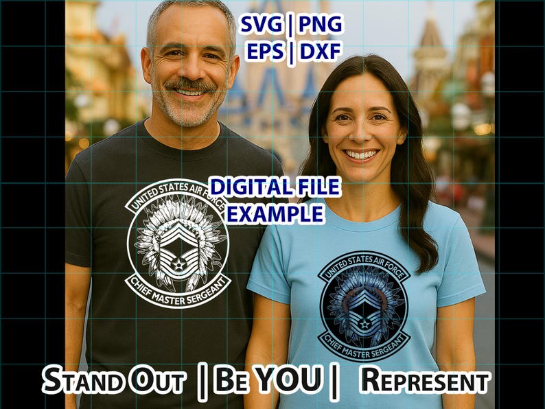 Digital USAF Cmsgt Headdress SVG Download, Chief Master Sergeant Patch ...