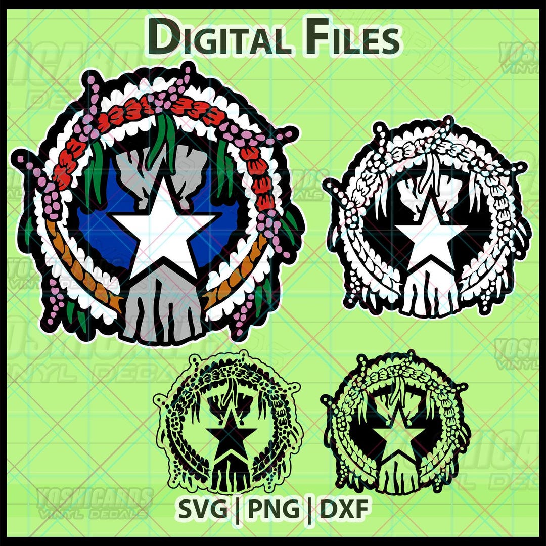 CNMI Clipart SVG PNG | Northern Mariana Islands Digital Design - Etsy