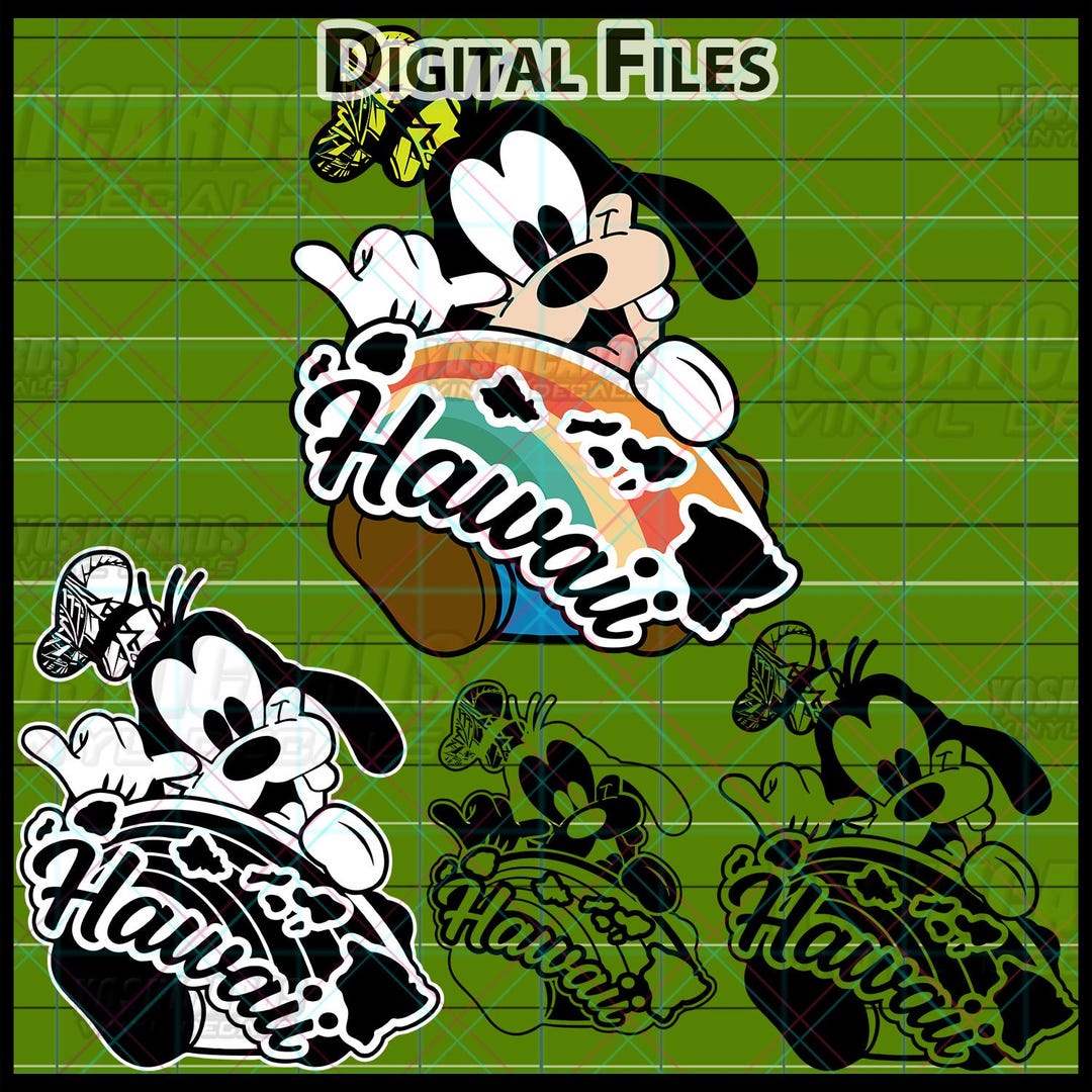 Digital Hawaii Goof Chibi SVG PNG | Aloha Island Clipart - Etsy