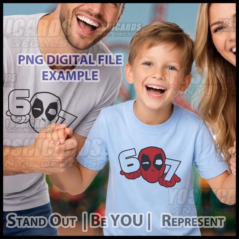 Six Seven 6-7 SVG PNG Digital | Deadpool-style Clipart for Laser ...