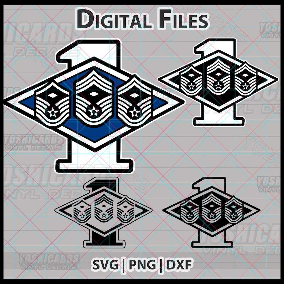 USAF First Sergeant Diamond SVG – Promotion Clipart PNG for Shirts ...