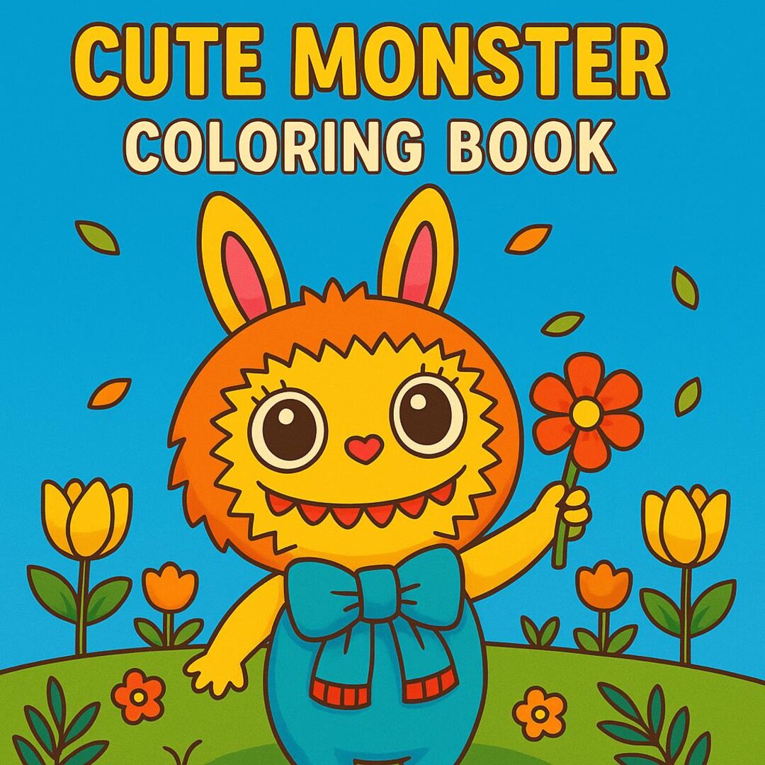 Cute Animal LABUBU Coloring Book for Kids | Printable Coloring Pages ...