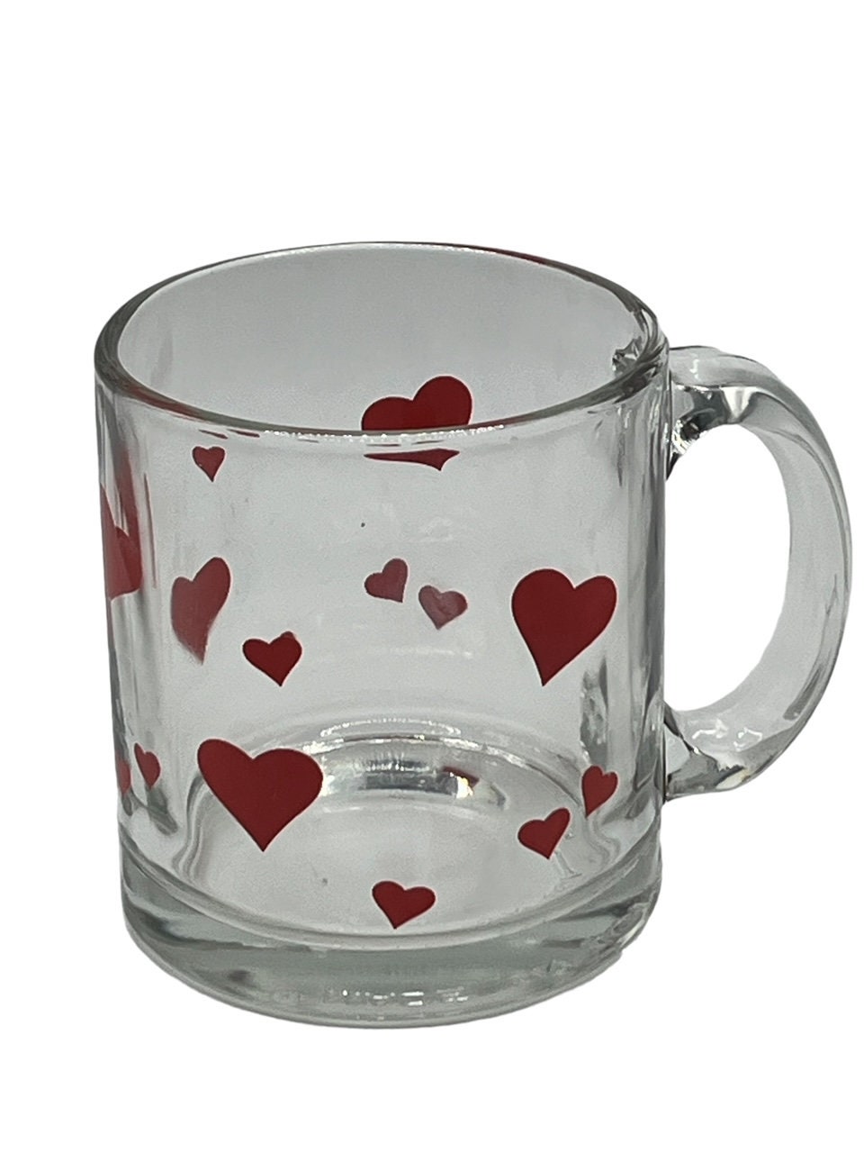 Vintage 90s/80s Retro Glass Coffee Cups Hearts Music Notes - Etsy
