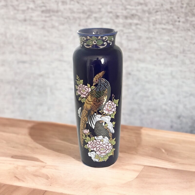 Pheasant Vase - Etsy