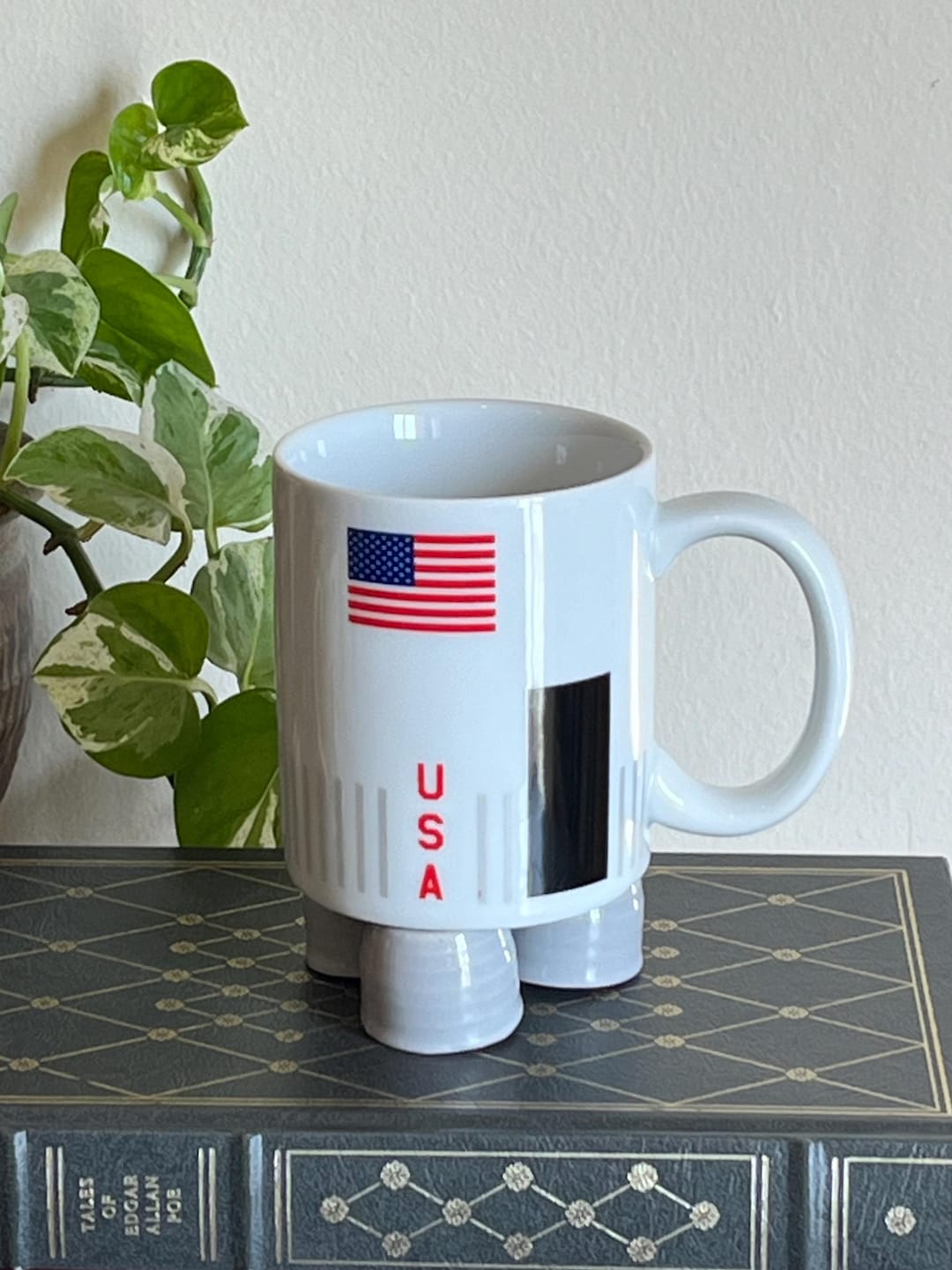 Vintage Novelty "rocket Fuel" Space Shuttle Coffee Mug Ceramic Cup ...