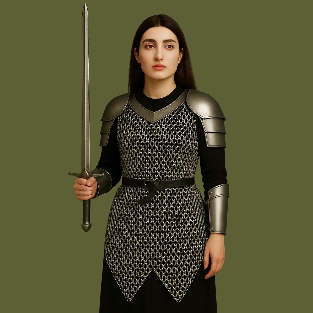Medieval Steel Chainmail Armor Dress, Women's LARP Cosplay Costume - Etsy