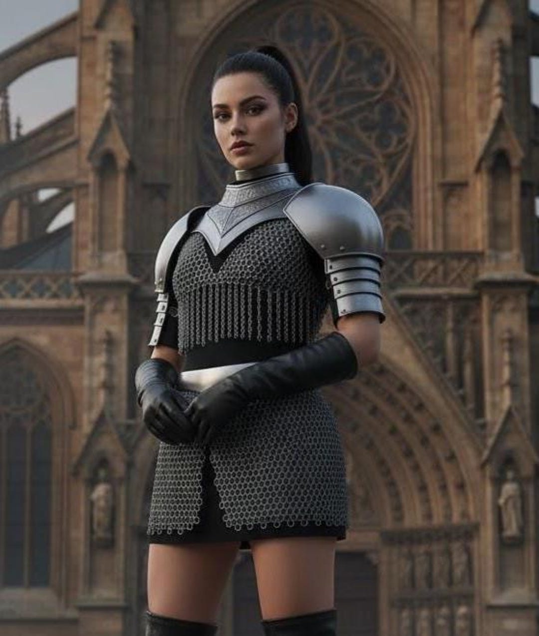 Handmade Women's Chainmail Armor Set, Fantasy LARP Costume. - Etsy
