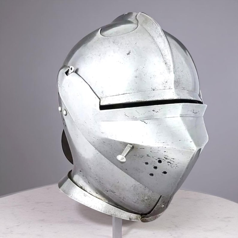 Medieval Art & Craft Knight Helmet Replica – Roman Barbuta Crusader ...