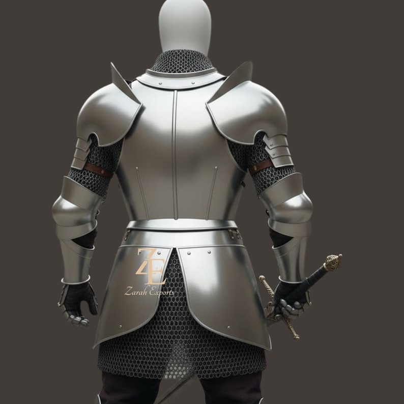 Medieval Knight Armor Set – Steel Plate Cuirass With Pauldrons ...