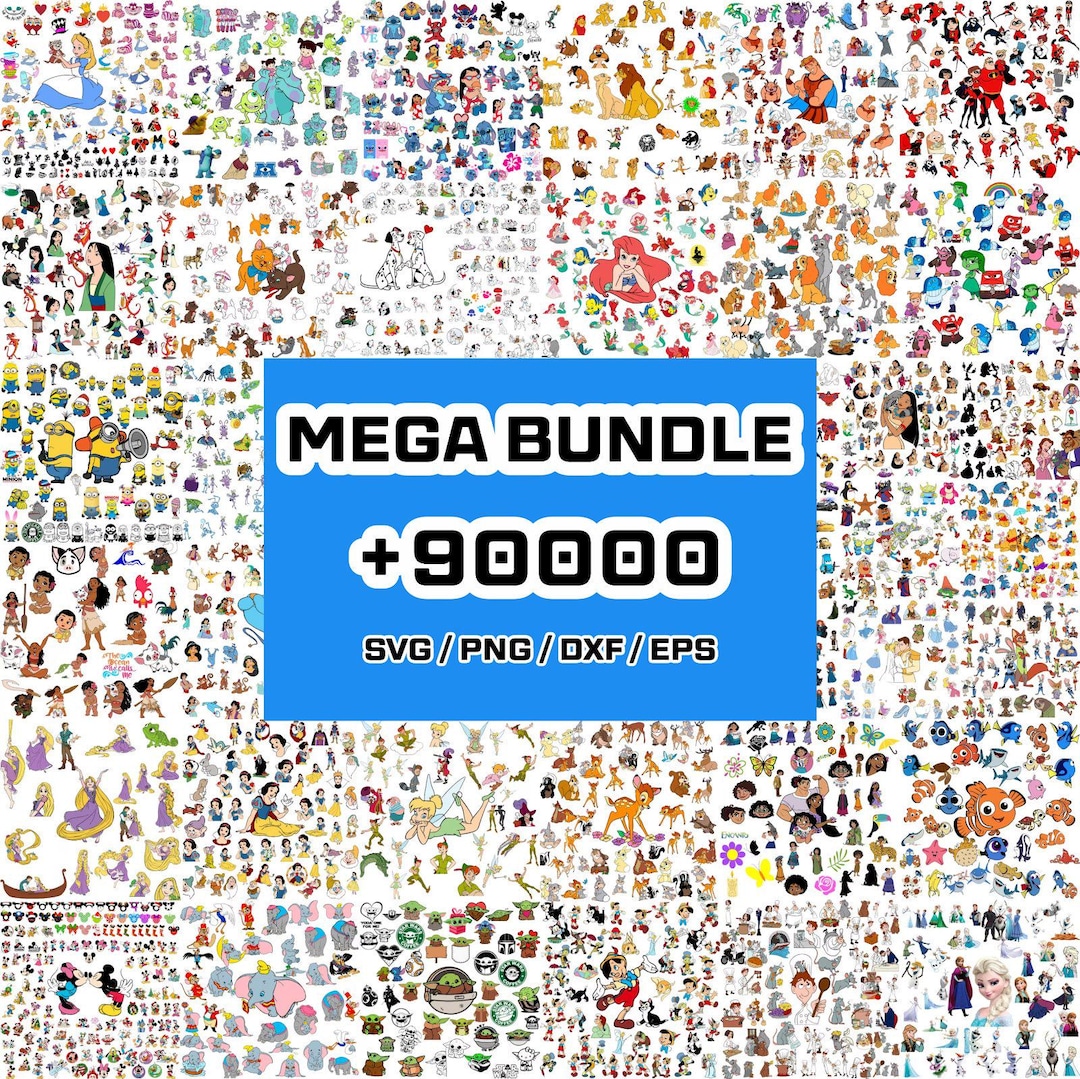 90000+ Files Mega Bundle, All Font, Holiday, Bundle Svg, Printable ...